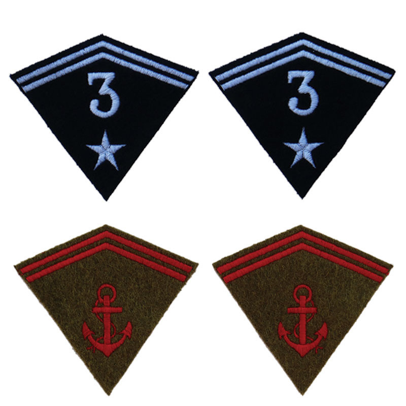 2 entirely embroidered collar tabs for greatcoat model 1935 Background ...